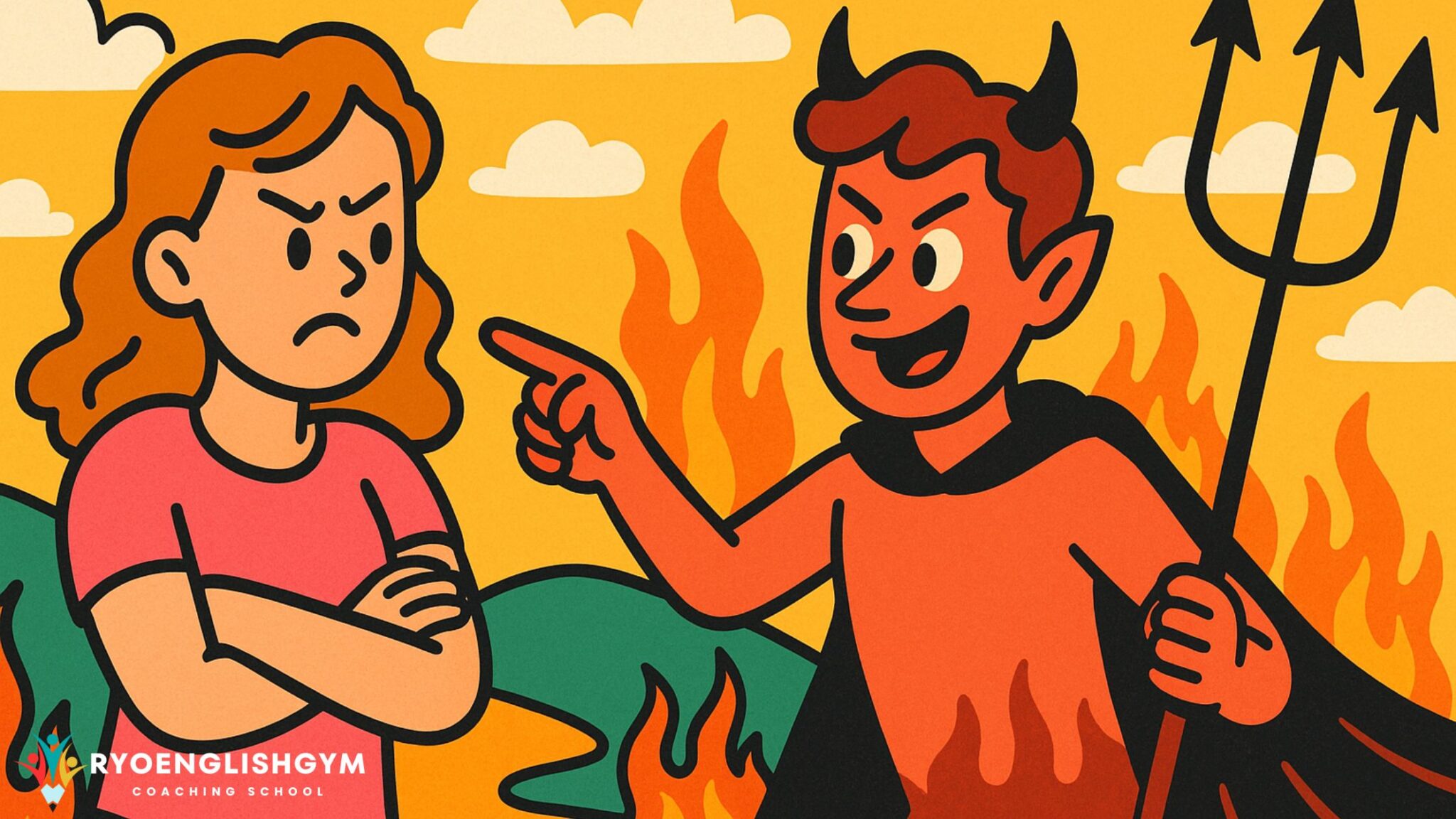 「What the hell」だけじゃ足りない！ネイティブが使う “hell” スラング15選【驚き・怒り・強調】 | RYO英会話ジム